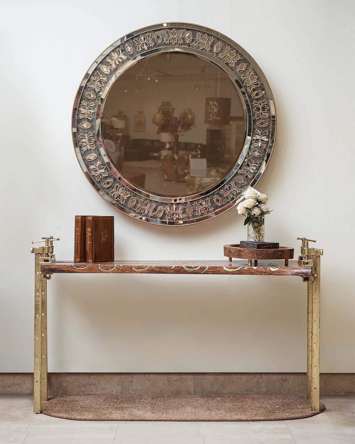 Clamp Console & Venetian Mosaic | Kalamkaar | Furniture | Home Decor